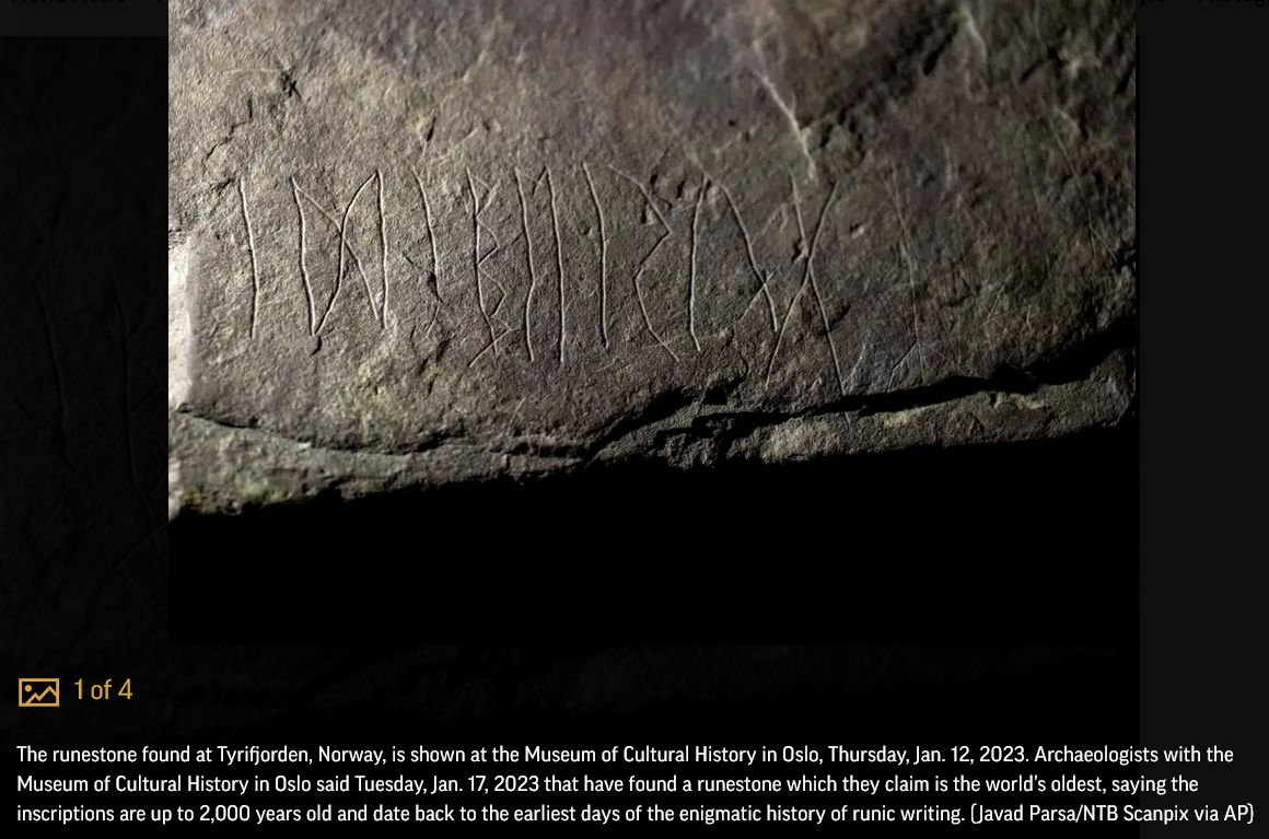 Norway archaeologists find 'world's oldest runestone' - Democratic ...