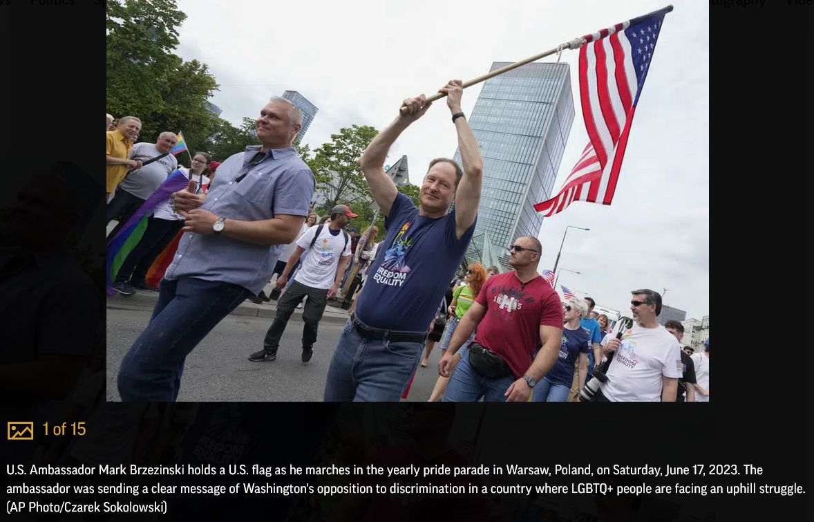US ambassador marches in Warsaw Pride parade, sending message to NATO ...