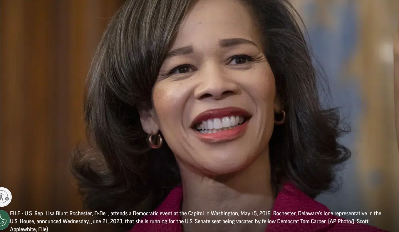 Delaware congresswoman Lisa Blunt Rochester announces bid for US Senate ...