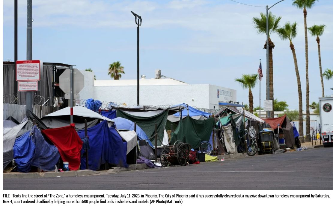 Phoenix finishes clearing downtown homeless encampment after finding ...